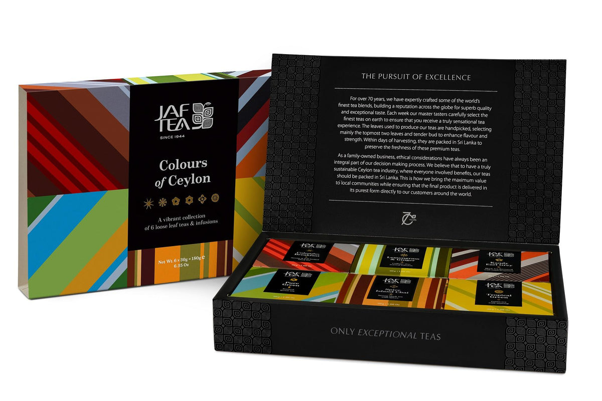 Colección Colour of Ceylon - Té en hoja 6 variedades - JAFTEACHILE.CL
